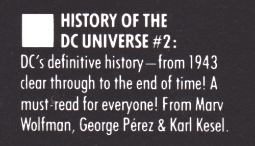 History of the DC Universe House Ads – Crisis on Earth-Prime